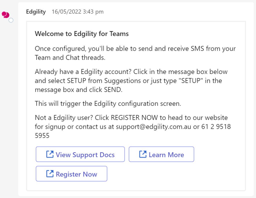 Microsoft Teams - Support | Edgility